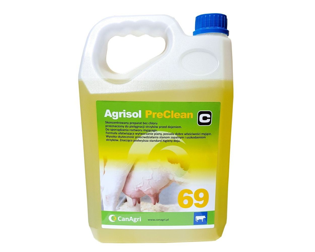 Agrisol PreClean 69 - płyn do mycia wymion, 5 kg - Sklep Papajek